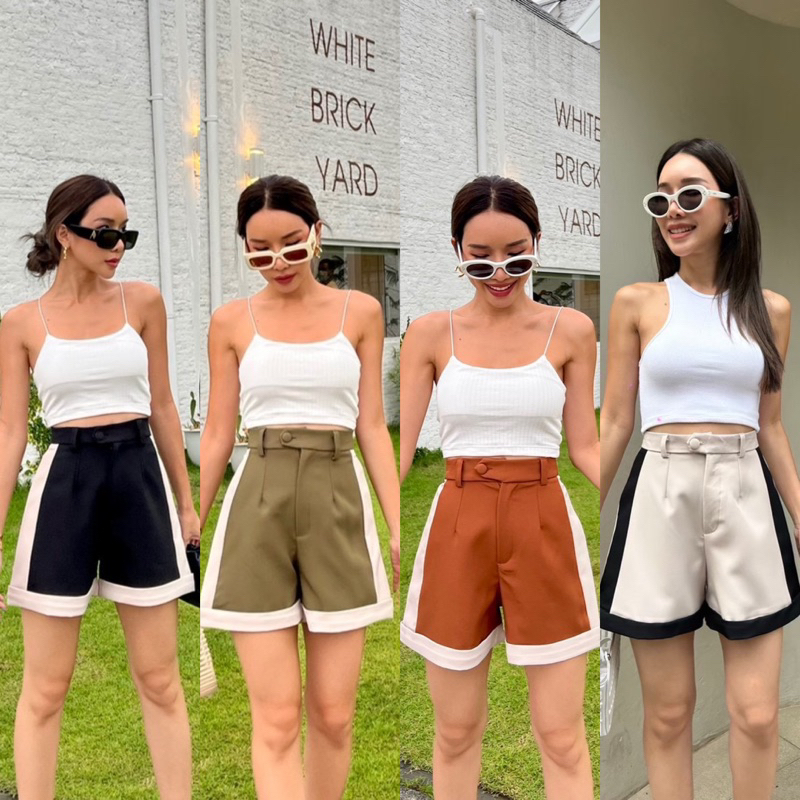 Jual DOUBLE TONE HIGHWAIST SHORT PROMTHONG / READYSTOCK CELANA PENDEK ...