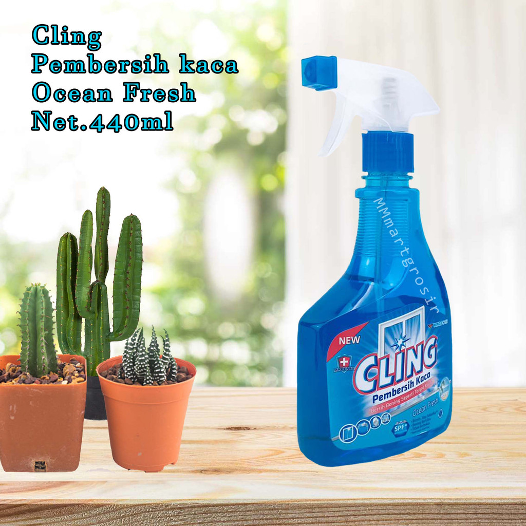 Jual Cling / Pembersih Kaca / Ocean Fresh Spray / Net.440ml | Shopee ...