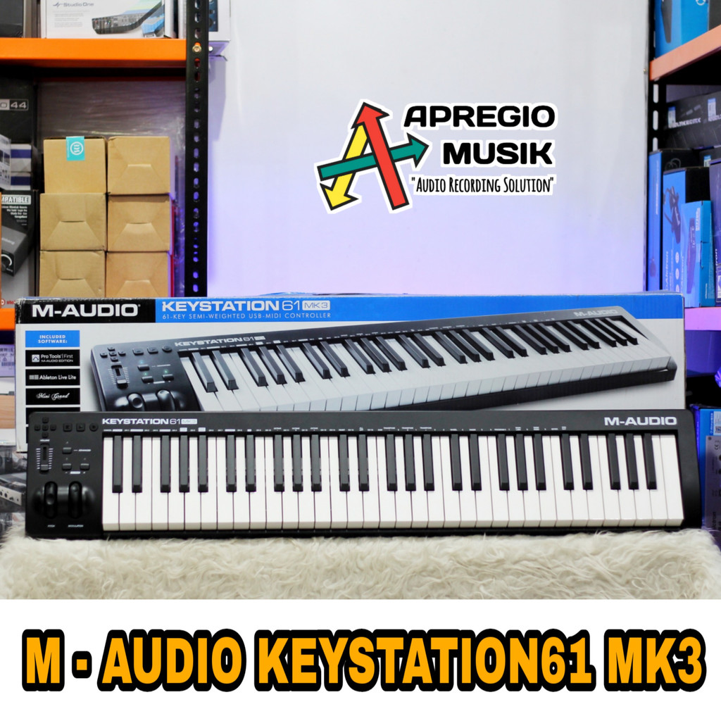 Jual M-Audio Maudio Keystation 61 MK3 USB MIDI Keyboard Controller | Shopee Indonesia