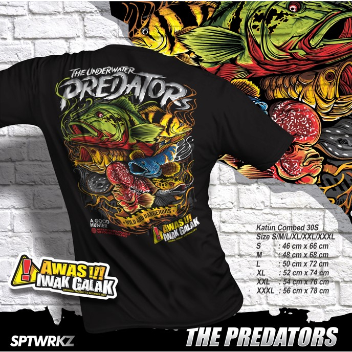 Jual NEW DESIGN LIMITED EDITION UNDERWATER PREDATORS T-SHIRT/KAOS ...
