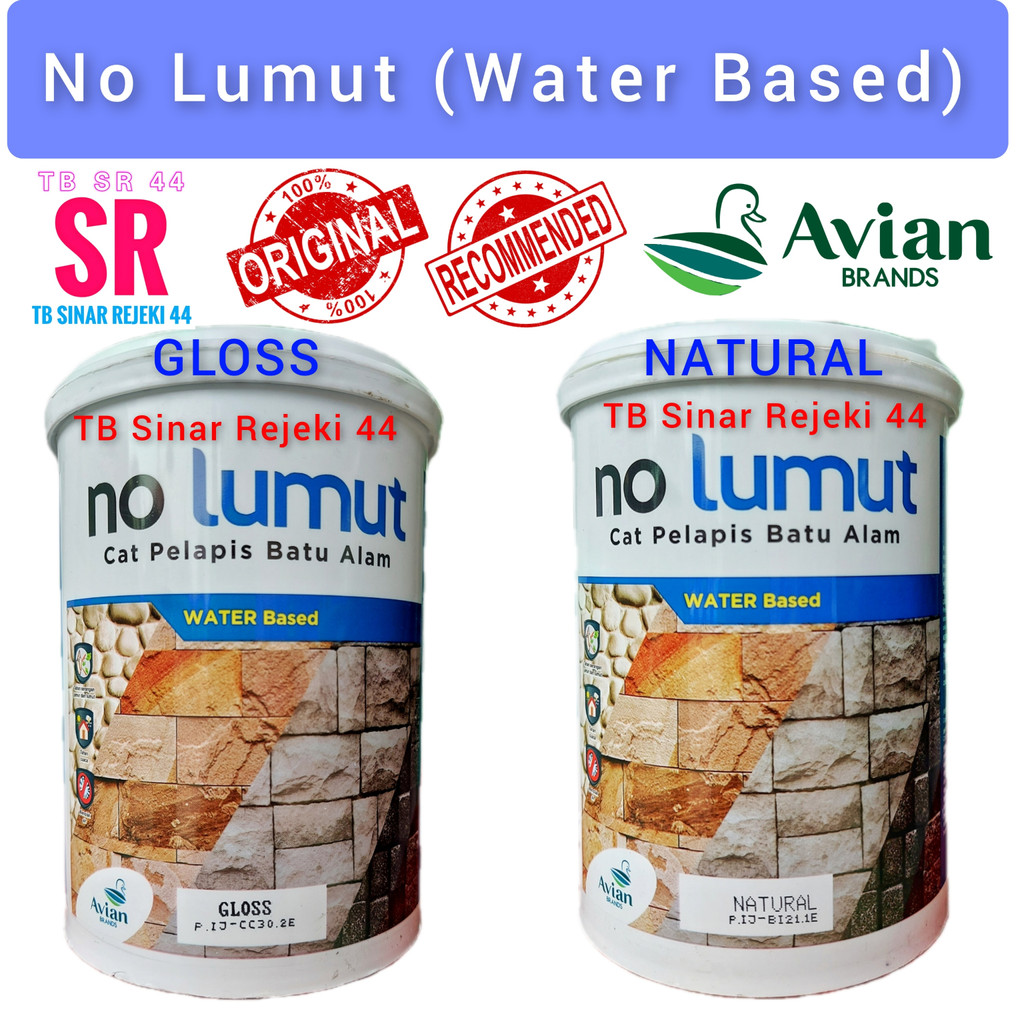 Jual NO LUMUT WATER BASED CAT COATING VERNIS PELAPIS BATU ALAM GLOSS ...