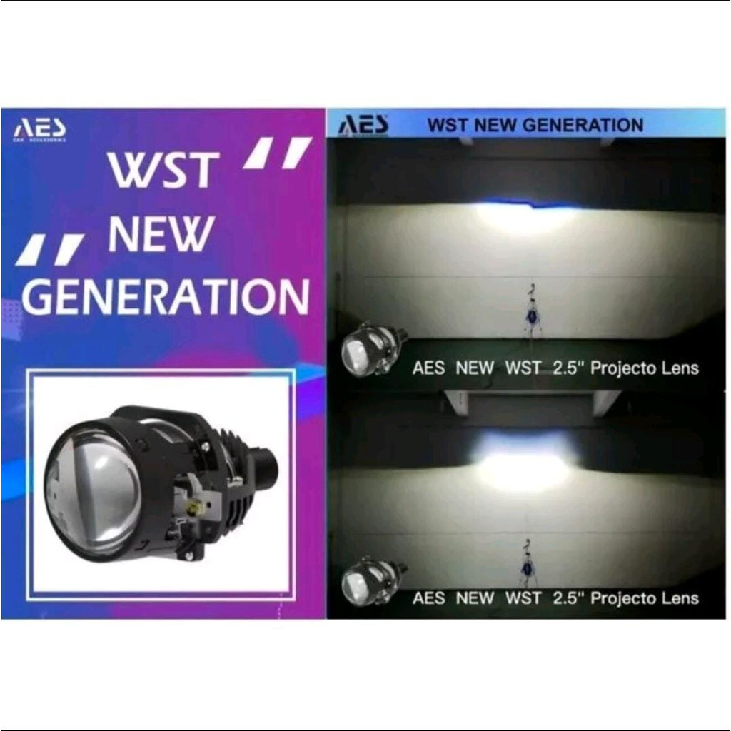 Jual BILED AES WST 2,5 INCH BLUELENS GEN 2 PROJECTOR AES BILED MOTOR MOBIL 35 WATT | Shopee ...