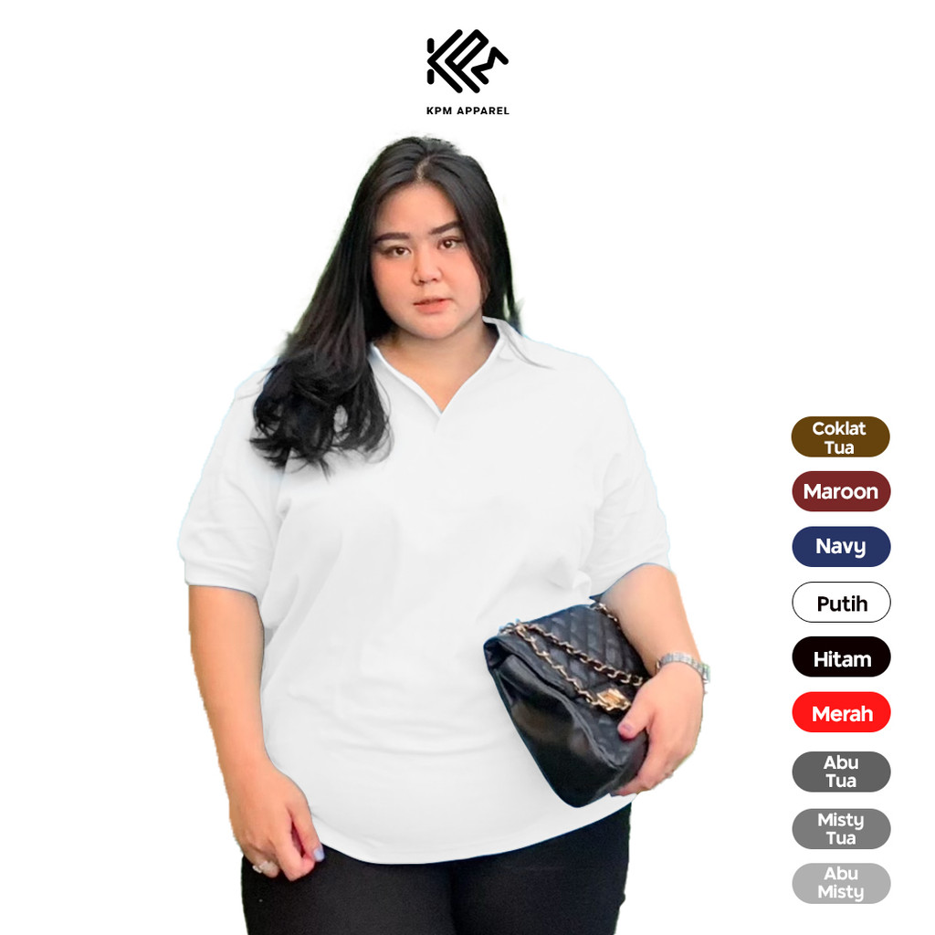 Jual Kaos PoloShirt CVC Pique KPM Apparel Big Size Part 1 | Shopee ...