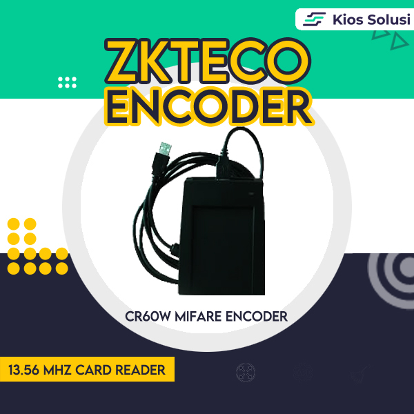 Jual Encoder Hotel Lock ZKTECO CR60W | Reader Card Mifare 13.56 Mhz ...