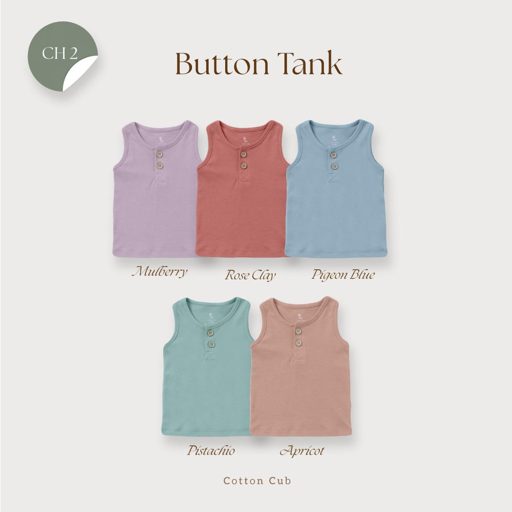 Jual COTTON CUB - Button Tank - Baju Atasan Bayi & Anak | Shopee Indonesia