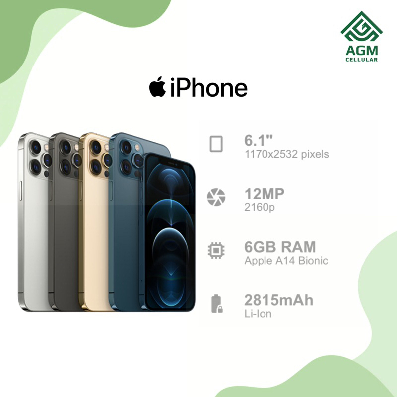 Jual HANDPHONE IPHONE 12 PRO 512GB | 256GB | 128GB GARANSI RESMI ...