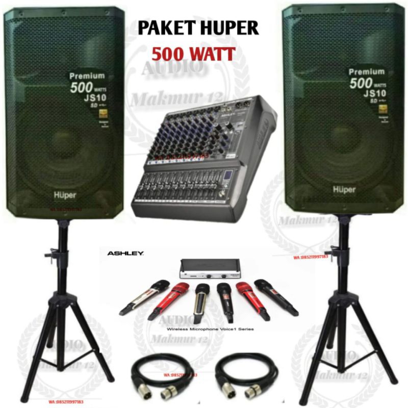 Jual 1 PAKET SOUND SISTEM HUPER JS10 ORIGINAL HUPER JS10 15INCH/MIXER ...