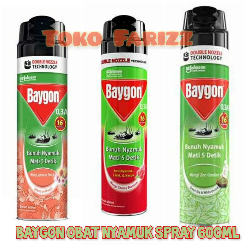 Jual Baygon obat nyamuk spray 600ml | Shopee Indonesia