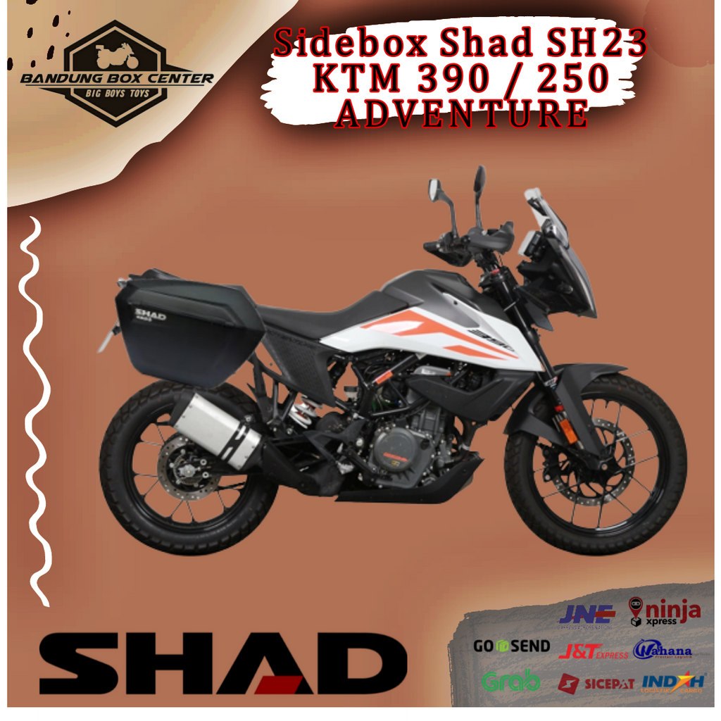 Jual Paket Box Motor Box Shad SH23 Sidebox dan Bracket 3P System KTM ...