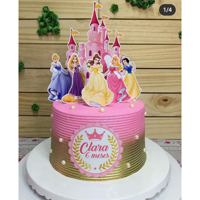 Jual Topper cake karakter princess disney / baner kue ultah | Shopee ...
