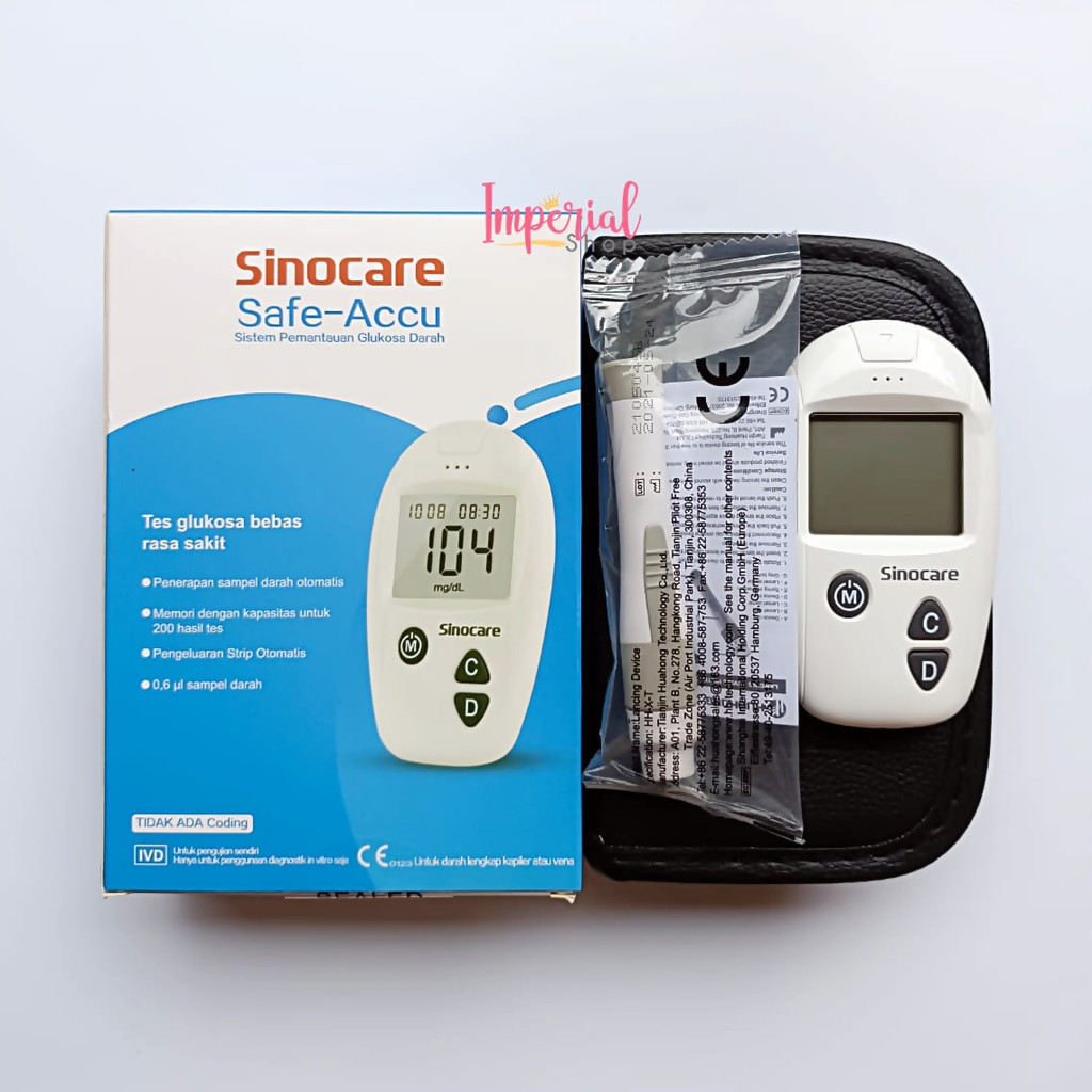 Jual Sinocare Sinoheart Safe Accu Alat Ukur Tes Uji Cek Gula Darah Safe ...