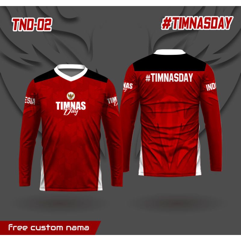 Jual Jersey Timnas day baju kaos bola timnas day lengan panjang ...