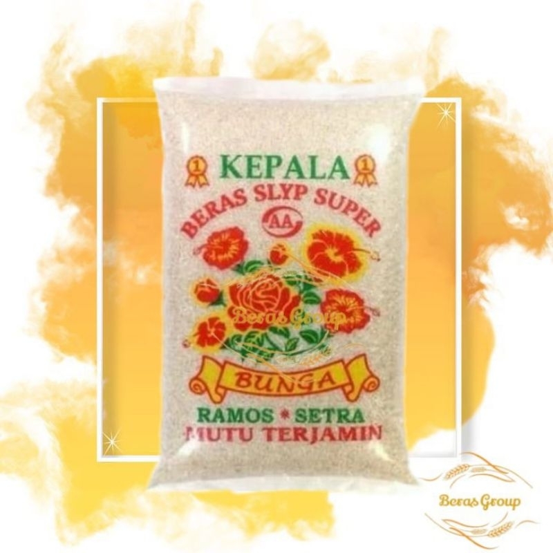 Jual BERAS BUNGA SLYP SUPER 5KG / BERAS RAMOS CAP BUNGA 5 KG | Shopee ...