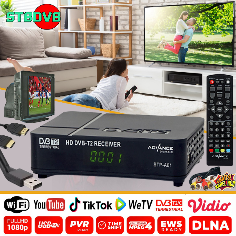 Jual stb tv digital 32 alat tv digital youtube tv fhd receiver optus ...
