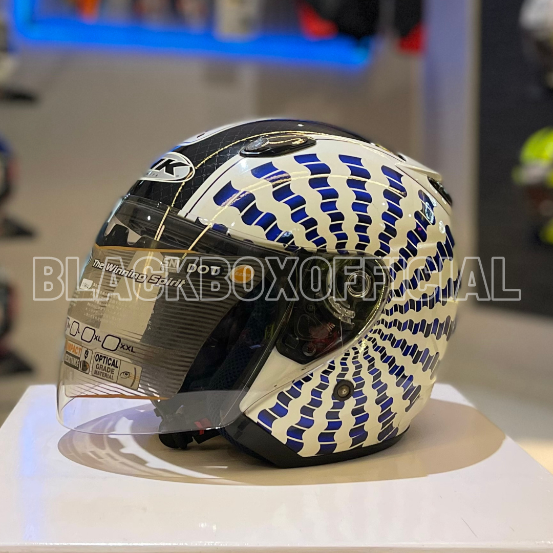 Jual Helm INK Centro #4 Twizter White Blue Black | Shopee Indonesia