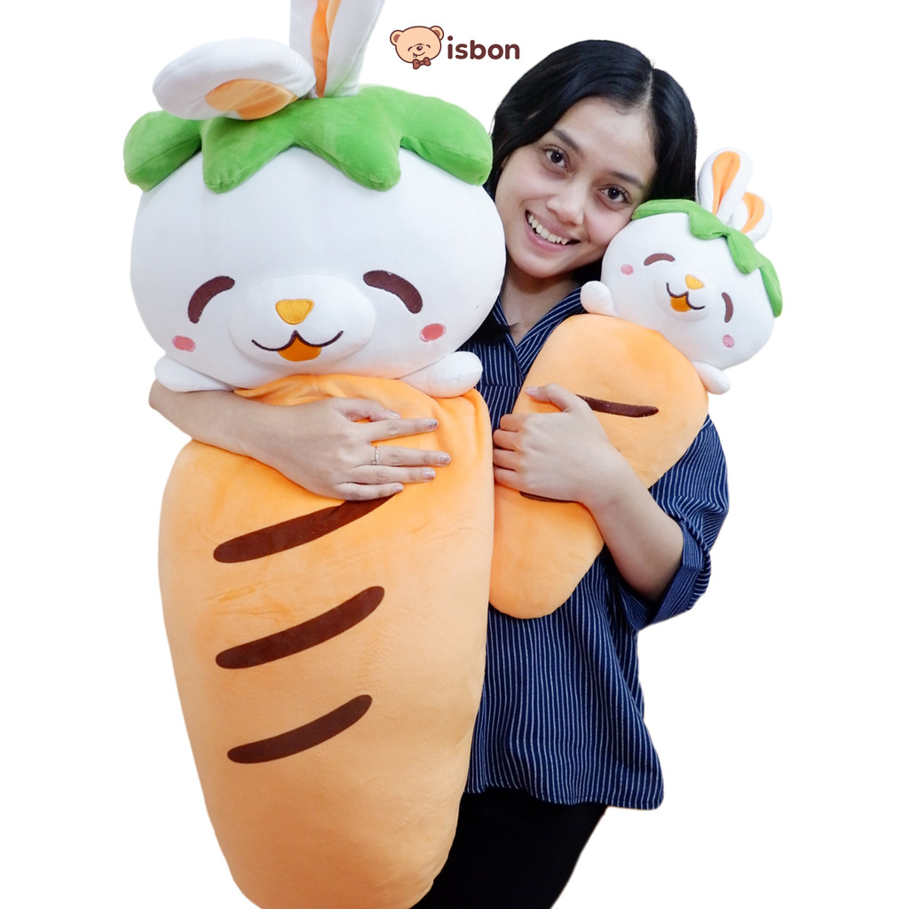Jual ISTANA BONEKA Guling Jumbo Wortel Carrot Bunny Makanan Kelinci ...