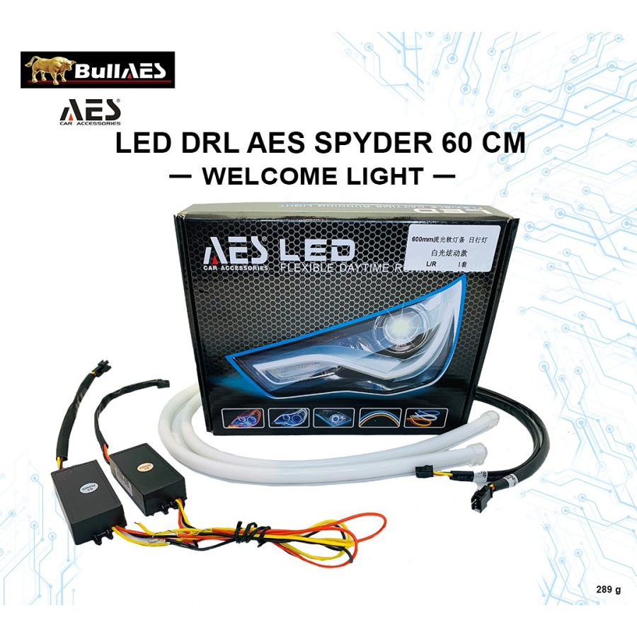 Jual DRL AES Softled 60 cm Welcome Light Sequential Signal Light SPYDER ...