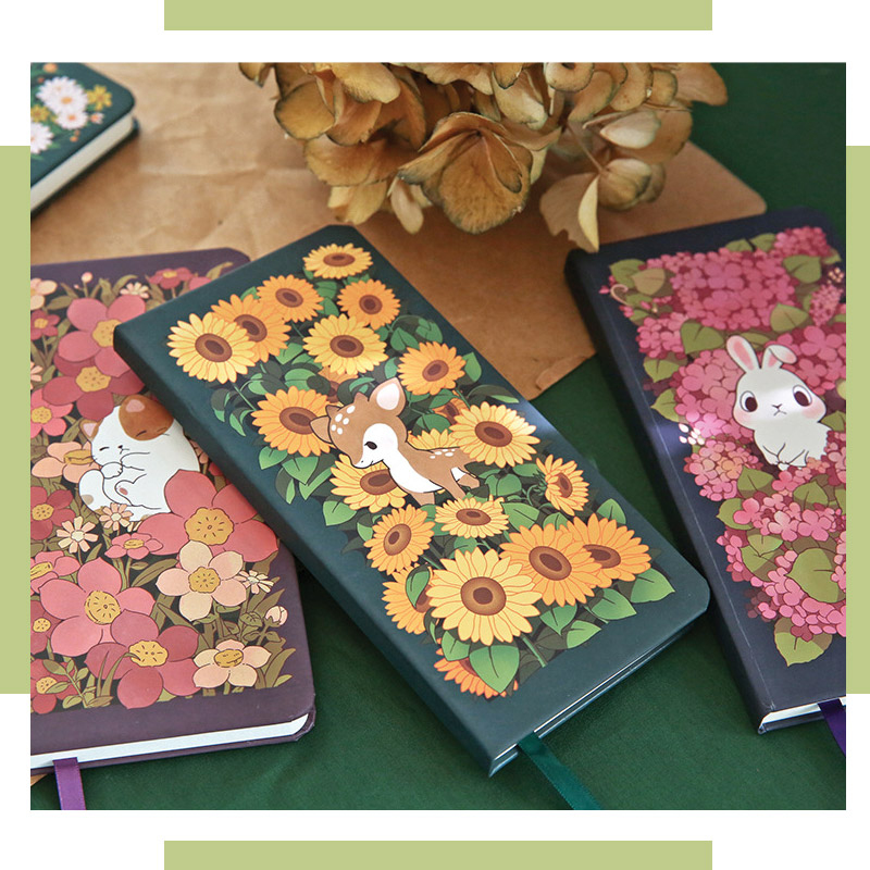 Jual Field Of Flowers Slim Hardcover Grid Notebook [Creativ] | Shopee ...