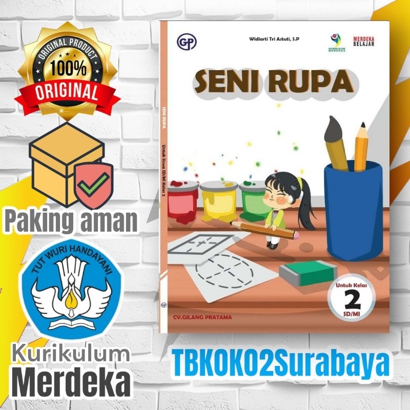 Jual BUKU SENI RUPA SD KELAS 2 KURIKULUM MERDEKA KURMER GILANG PRATAMA | Shopee Indonesia