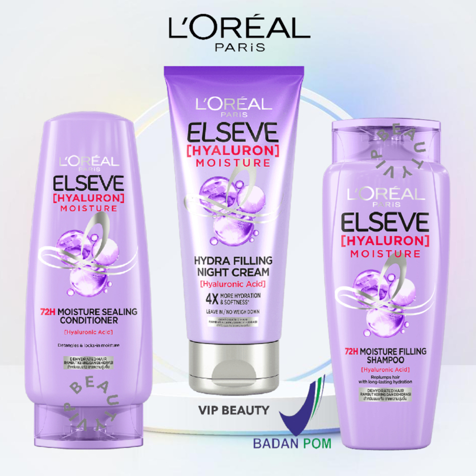 Jual LOREAL PARIS ELSEVE Hyaluron Moisture Series - Night Cream 150ml ...