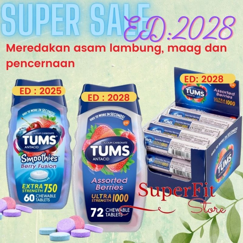 Jual TUMS Antacid Ultra Strength - Made in USA | Shopee Indonesia