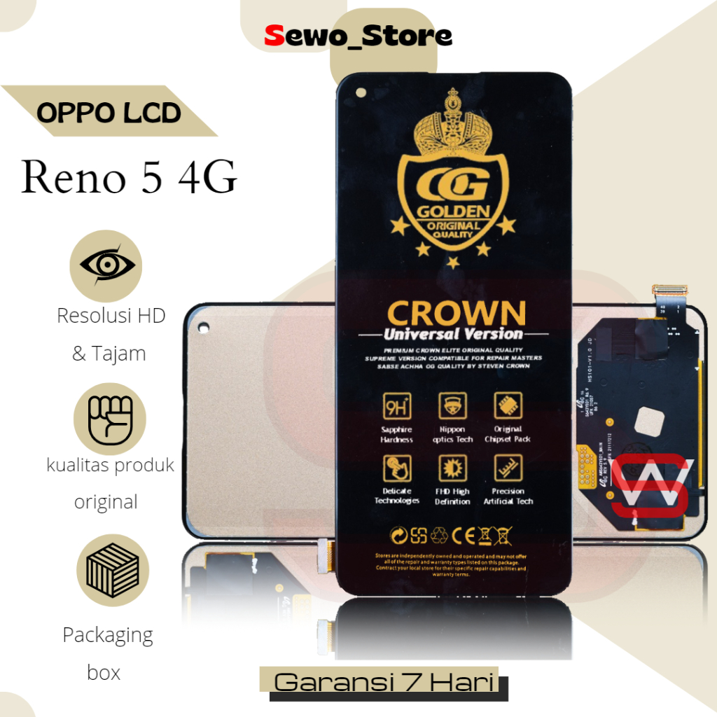 Jual LCD TOUCHSCREEN OPP0 REN0 5 4G 5G / REN0 6 4G 5G ORIGINAL FULLSET COMPLETE | Shopee Indonesia