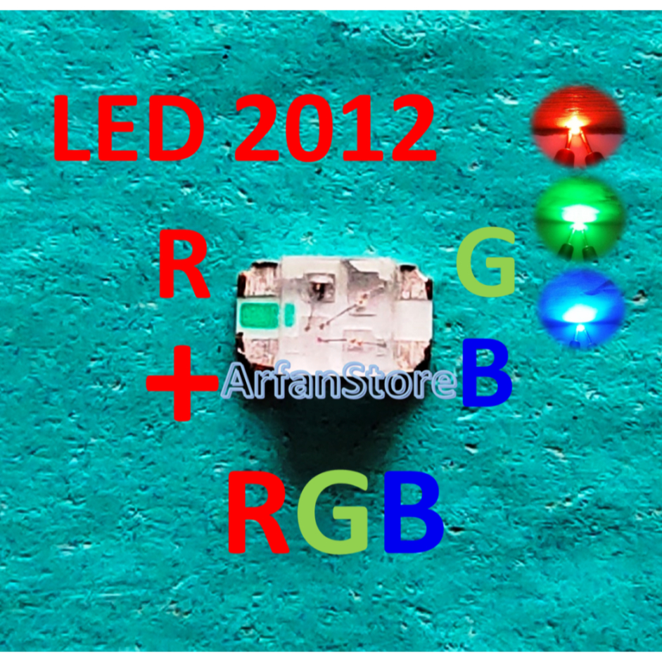 Jual SMD LED 0805 RGB 2012 SMT Ultra Bright Chip Warna Merah Hijau Biru PER 10PCS | Shopee Indonesia