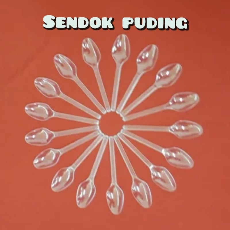 Jual Sendok Puding Warna bening (STG) isi 50 PCS | Shopee Indonesia