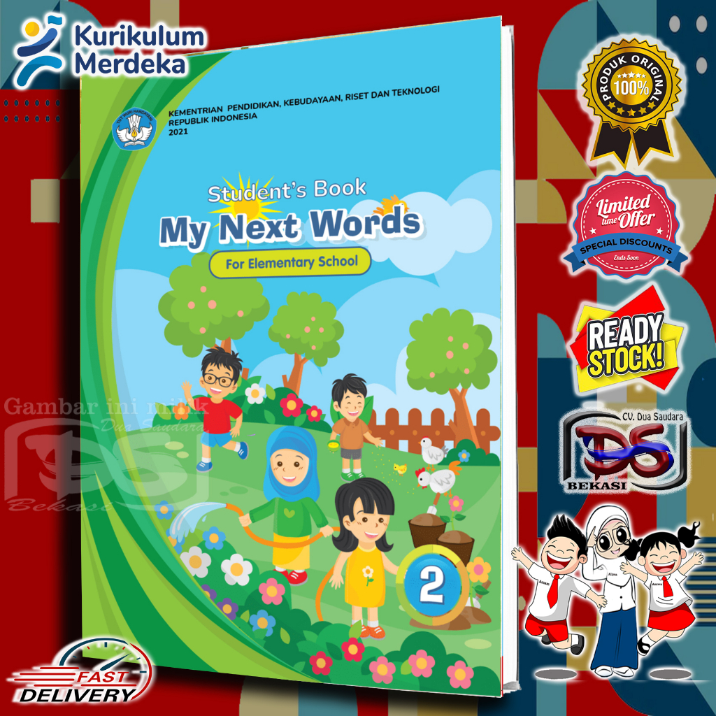 Jual KuMer Bahasa Inggris Kelas 2 SD Student's Book My Next Words Grade ...