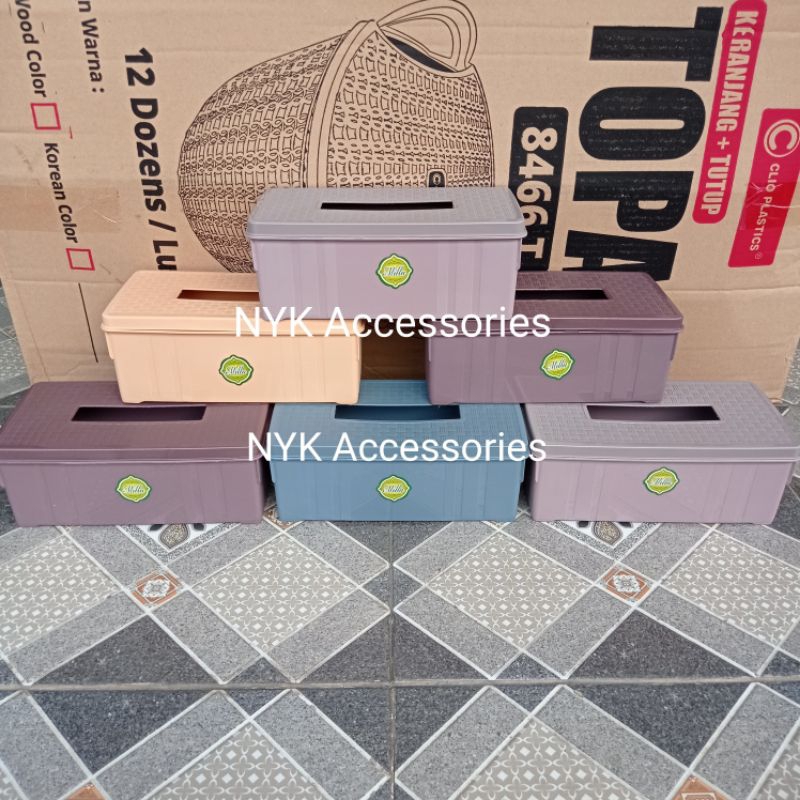 Jual NYK TERMURAH Tempat tissue Milla /Tempat tissue anyam/Tempat ...