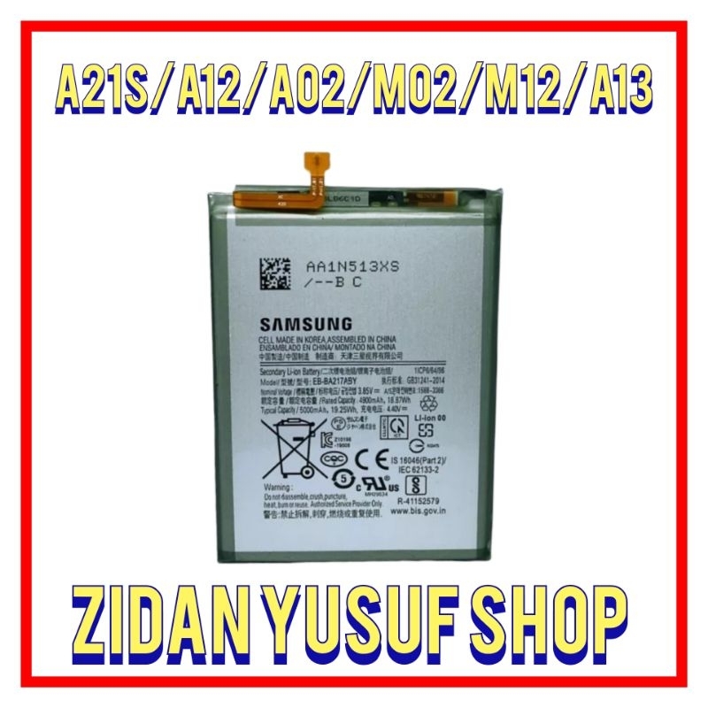 Jual BATTERY SAMSUNG A21S A12 A02 M02 M12 A13 EB-BA21ABY BATRAI BATRE BATERAI ORIGINAL | Shopee ...