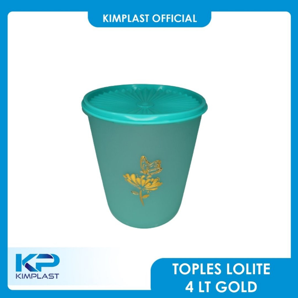 Jual KIMPLAST Toples Lolite Gold 4 liter / Toples 4000ml Serbaguna ...