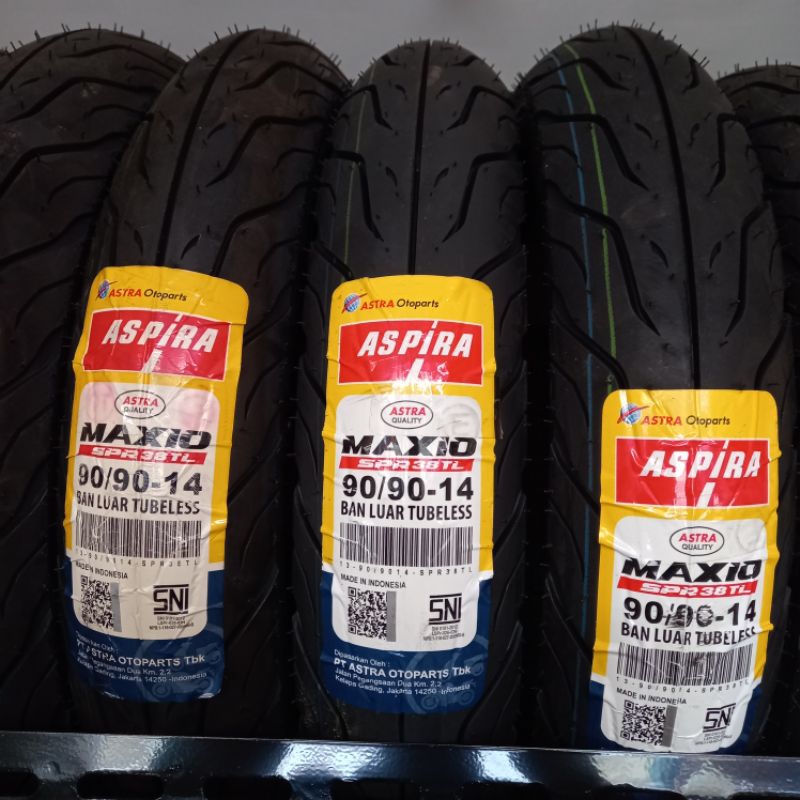 Jual Ban Luar ASPIRA Belakang Tubles Tubeless 90/90-14 Tire Rear Motor Honda Yamaha Suzuki Matic ...