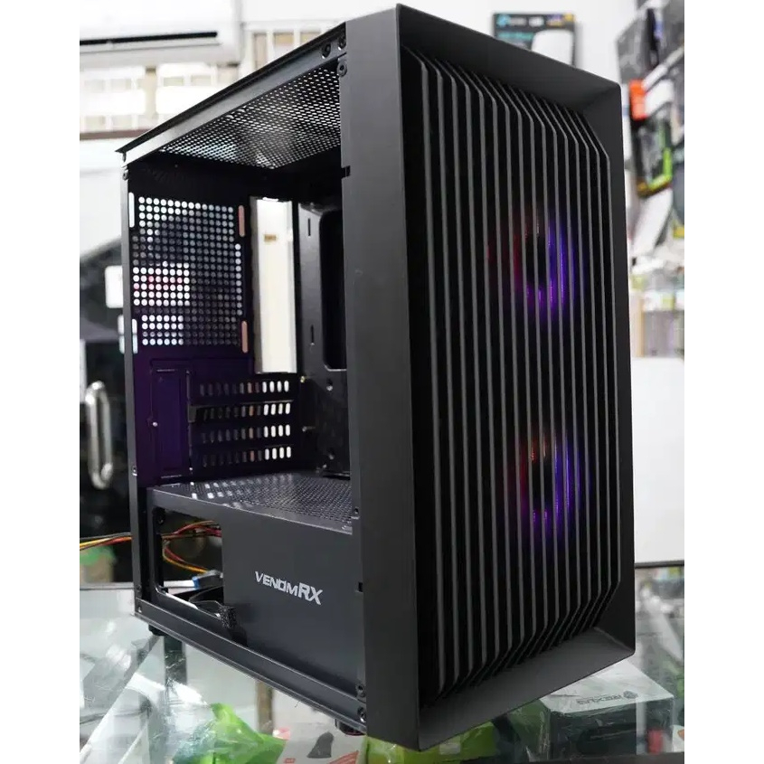 Jual CASING VENOMRX ISKANDER - MATX Temper Glass 2x12CM RGB Fan ...