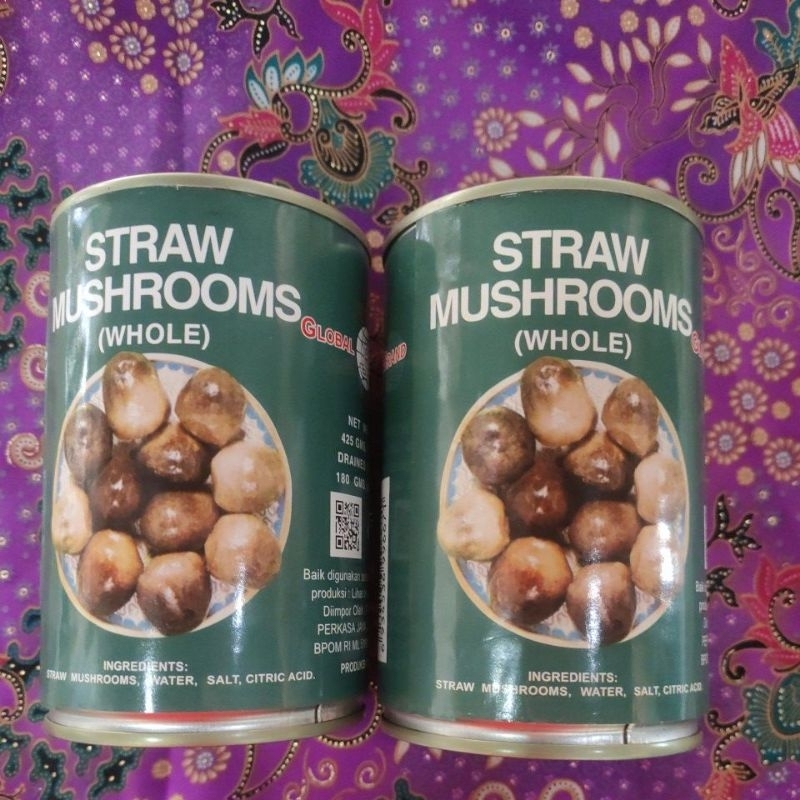 Jual Jamur Merang dalam kaleng/ GLOBAL BRAND STRAW MUSHROOM ( Whole ...
