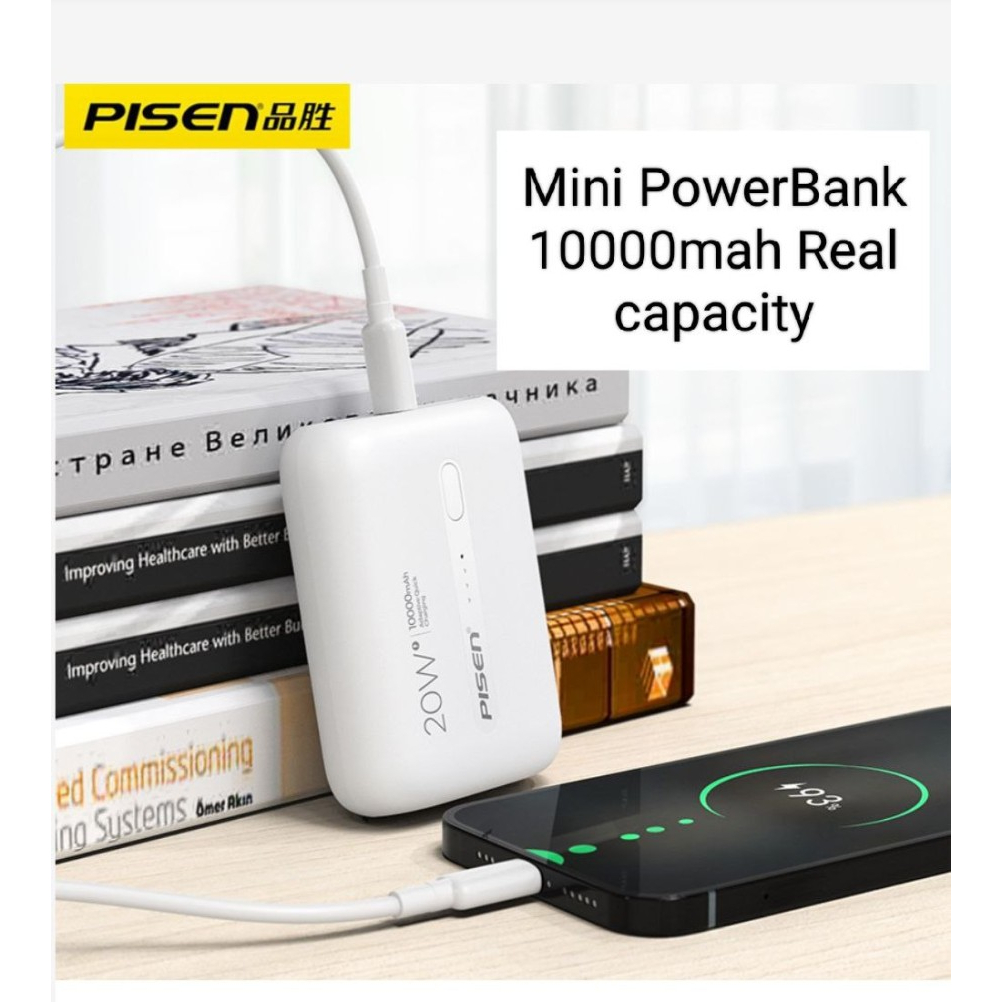 Jual Pisen Power Bank 10000mAh PD20W Fast Charge Ultra Mini Portable ...