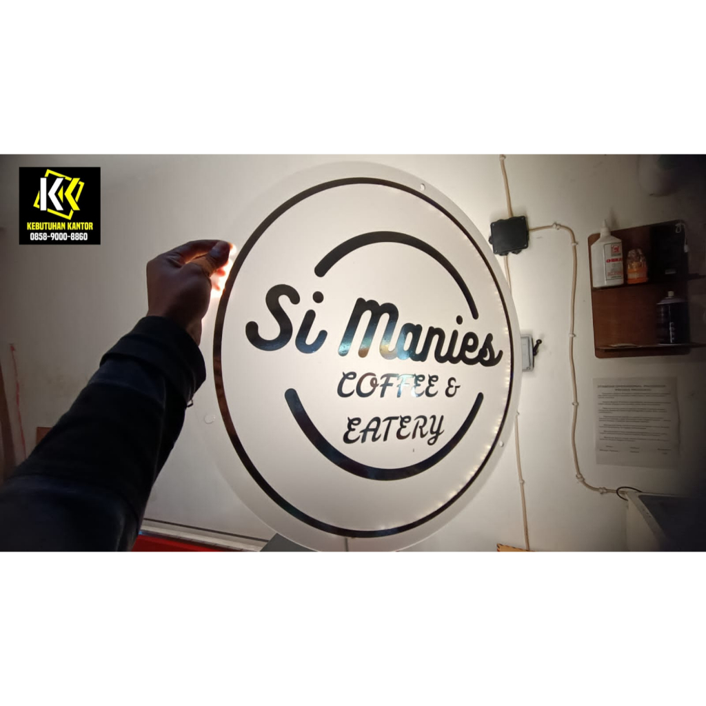 Jual Jual Papan Nama Cafe Papan Nama Akrilik Led Papan Nama Custom ...