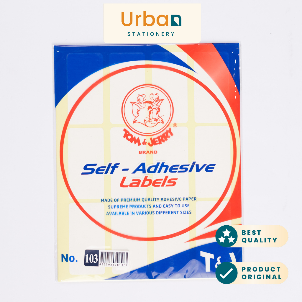 Jual Label Tom & Jerry Sticker No. 103 / Self Adhesive Label T&J Labels | Shopee Indonesia