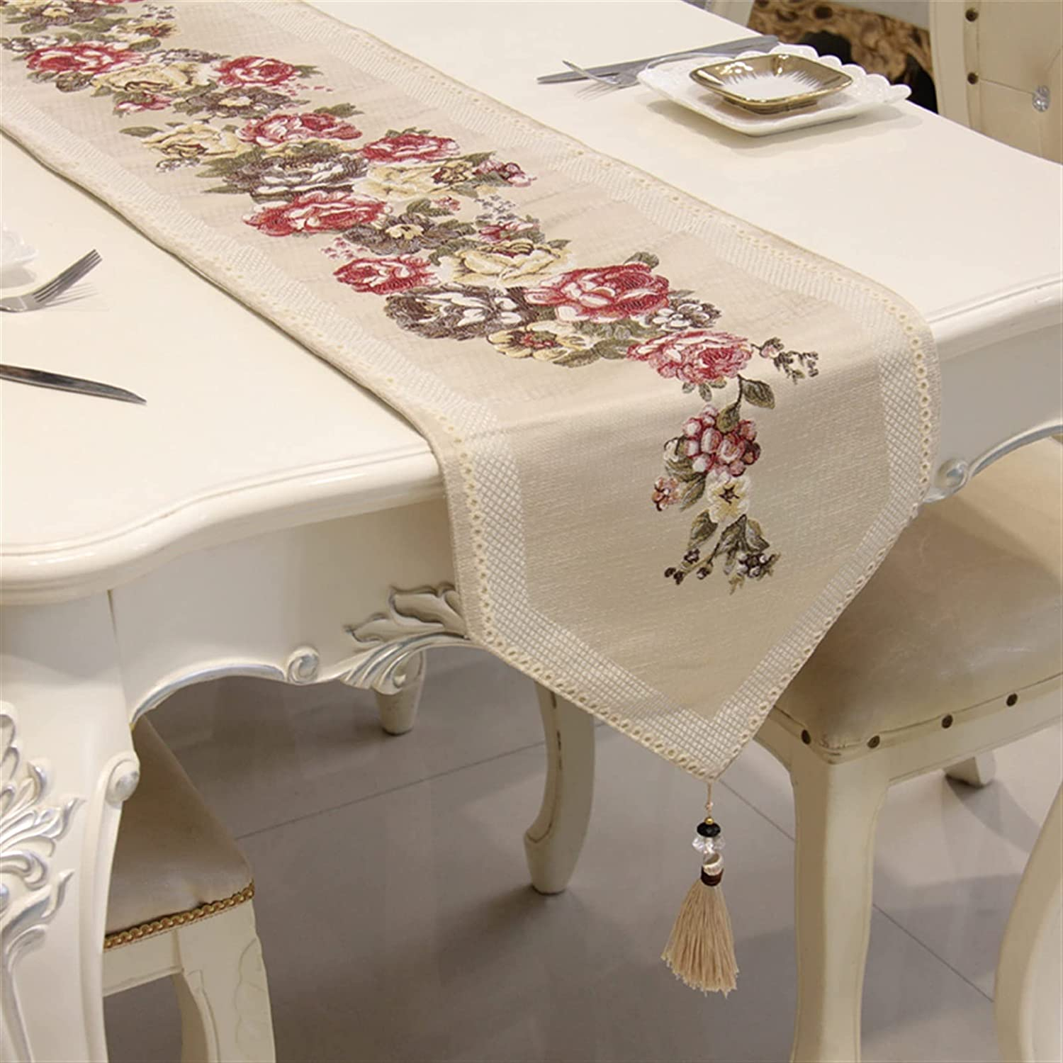 Jual Table Runner Classic Flower | Taplak Meja Aesthetic Dekorasi Meja ...