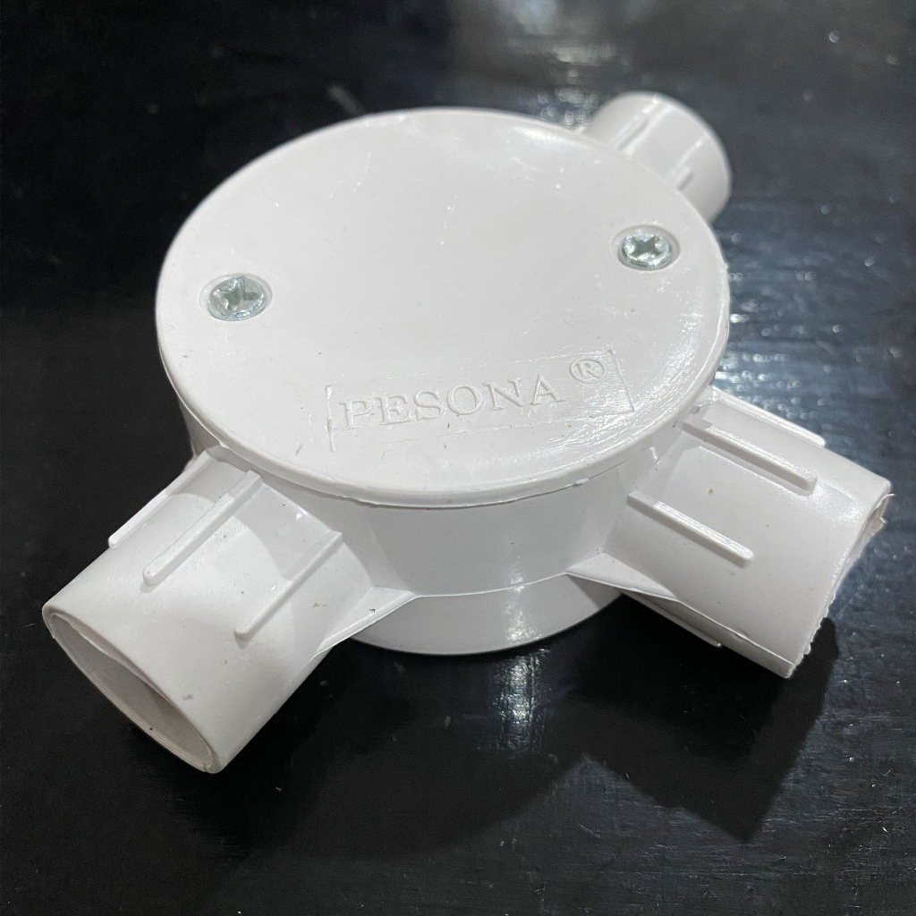 Jual T DUS T-DUS TDUS TDOS TEEDUS CONDUIT LISTRIK CABANG 1 2 3 4 20MM PUTIH T dus Tdus Tdos T ...