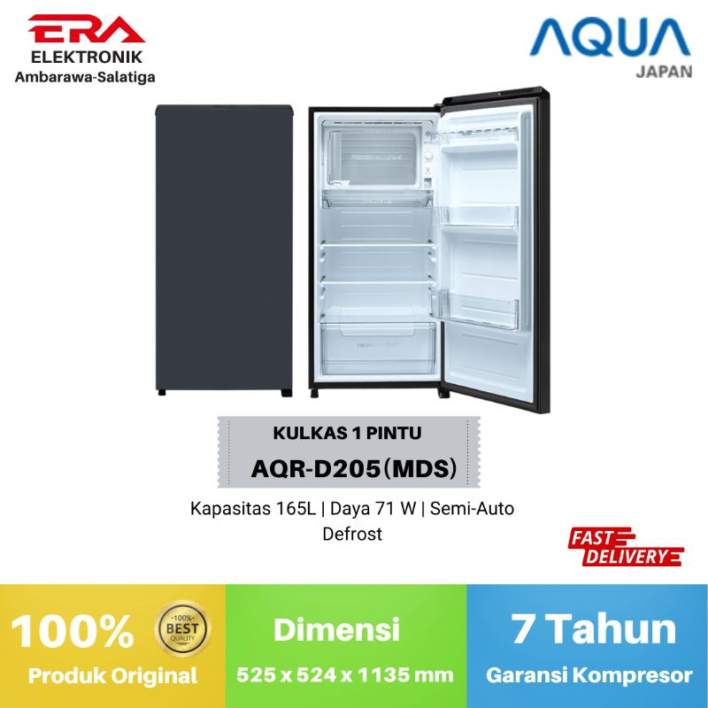 Jual AQUA AQRD205 / AQRD 205 MDS AQUA KULKAS 1 PINTU | Shopee Indonesia