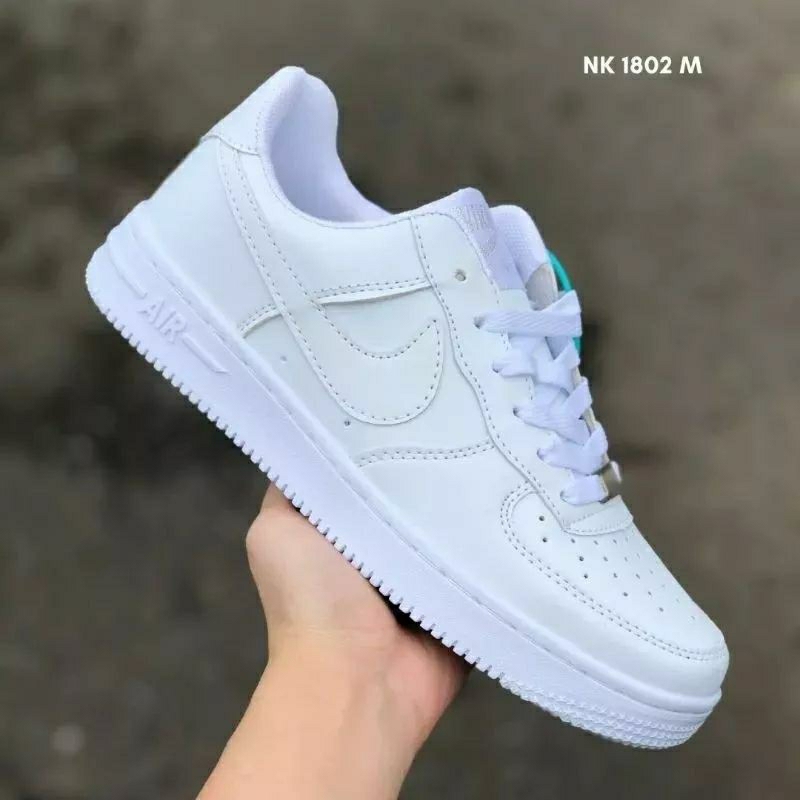 Jual SEPATU SNEAKERS WANITA PRIA - Sepatu PUTIH polos Full black ...