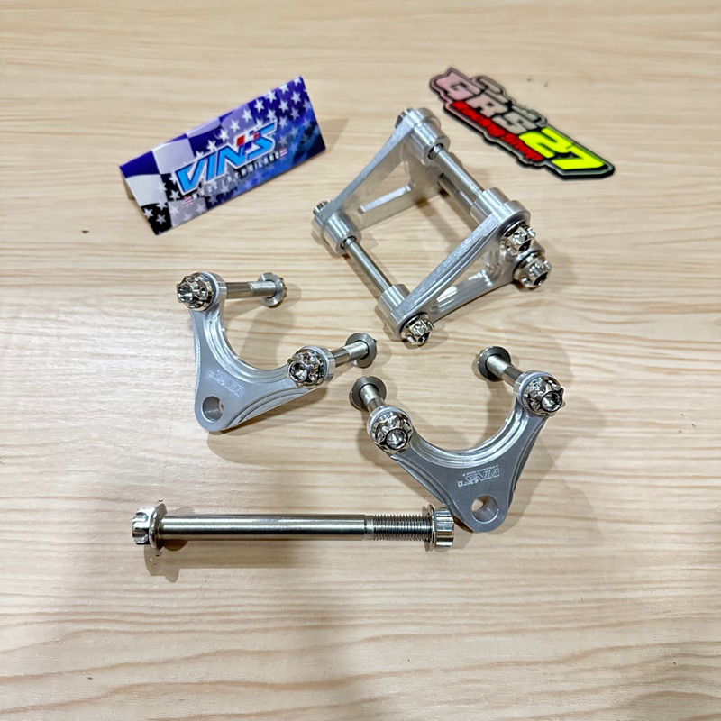 Jual BRACKET BRAKET MESIN ENGINE MOUNTING ALMU VINS THAILAND NINJA R SS 150 SET BAUT PROBOLT ...