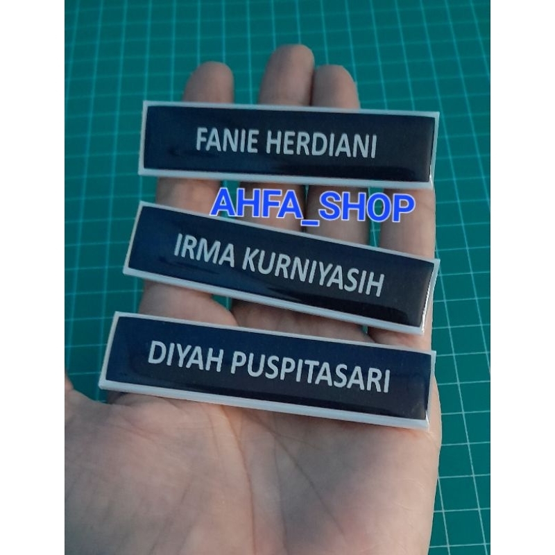 Jual Nametag Custom / papan nama dada Custom akrilik Peniti / Magnet ...