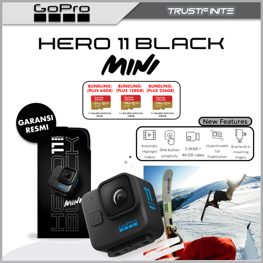 Jual GoPro HERO 11 Mini Black GoPro HERO 11 Mini Action Camera Garansi ...