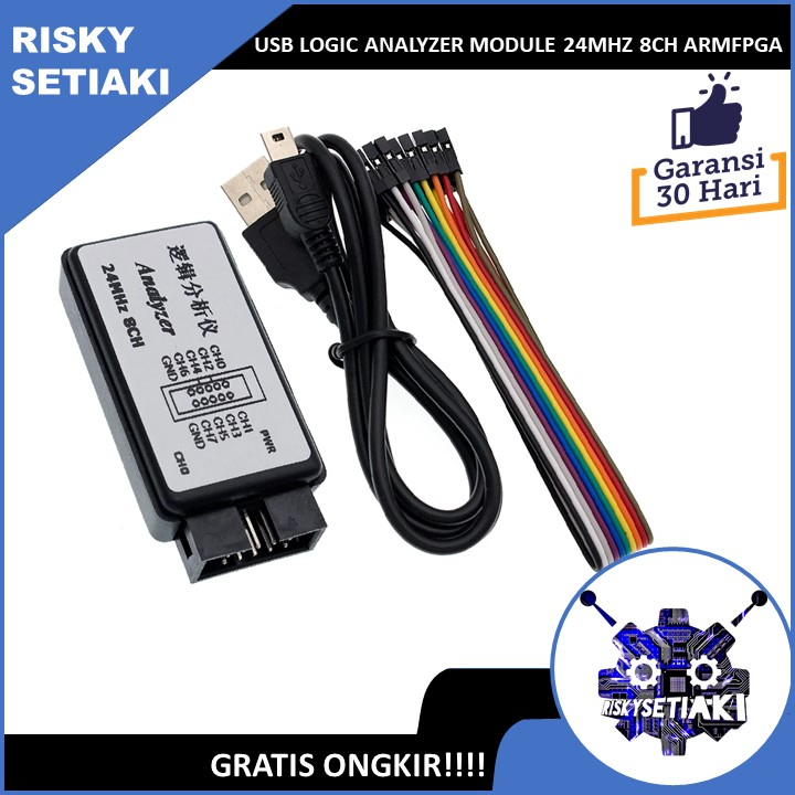 Jual USB LOGIC ANALYZER MODULE 24MHZ 8CH ARMFPGA DEVELOPMENT BOARD ...