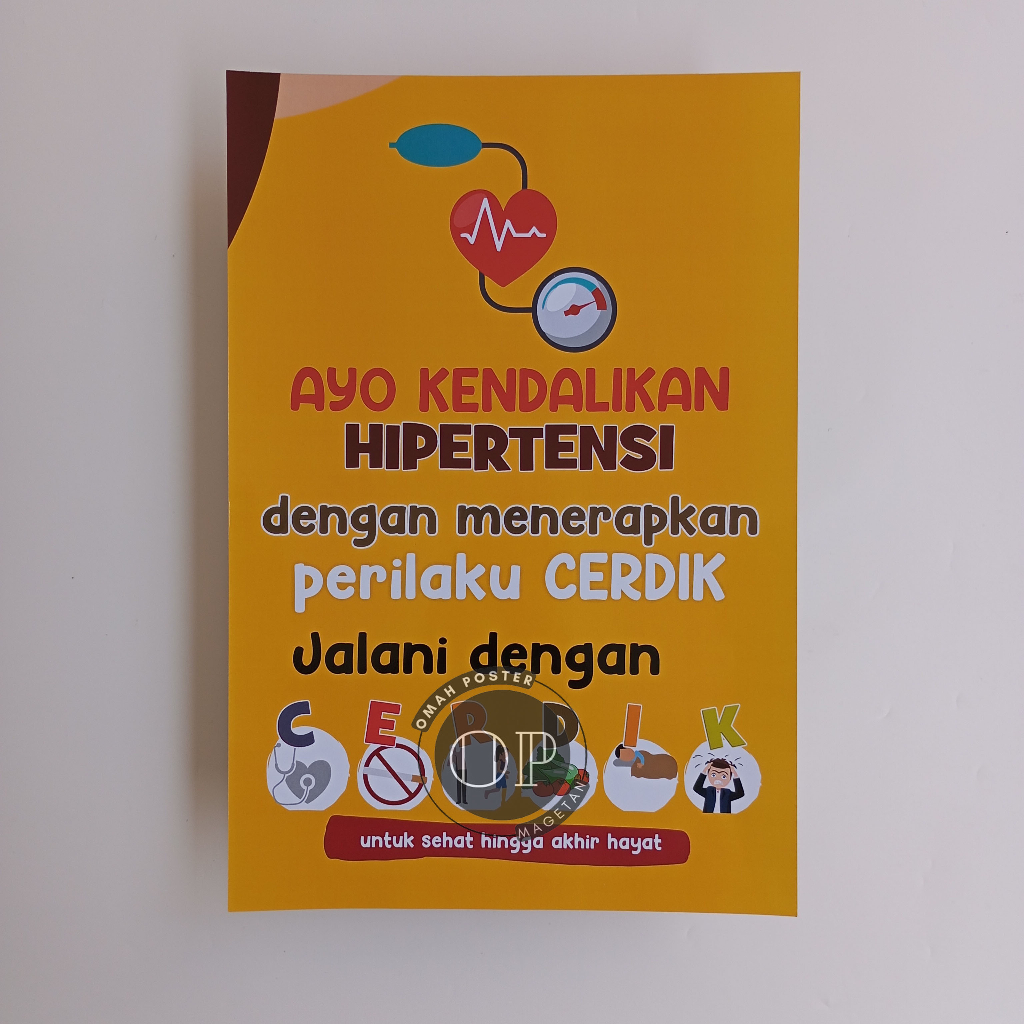 Jual Poster Ayo Kendalikan Hipertensi dengan Cerdik - Poster Hipertensi ...