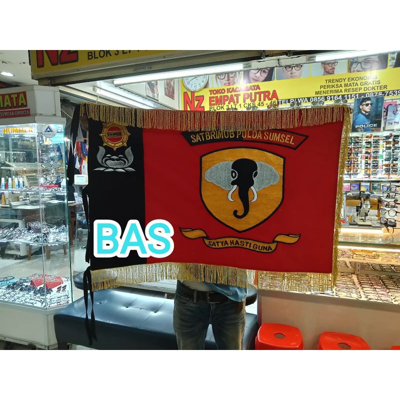 Jual BENDERA PATAKA BRIMOB/BENDERA CUSTOM/BENDERA REQUES/BENDERA PETAKA ...