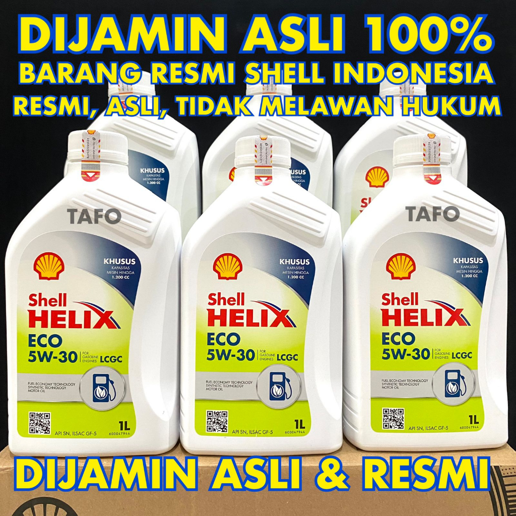 Jual SHELL HELIX ECO 5W-30 1LITER / HELIX ECO LCGC AGYA BRIO AYLA ...