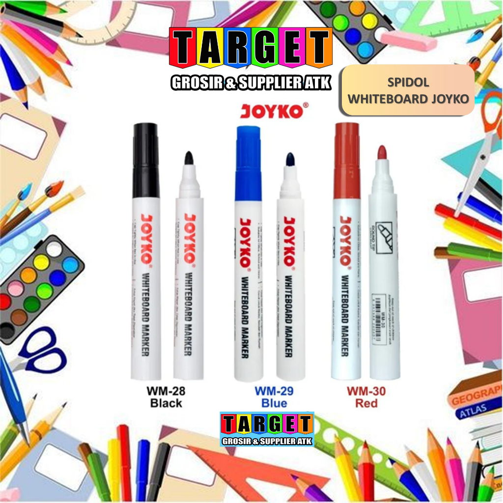 Jual SPIDOL WHITEBOARD PAPAN TULIS / PERMANENT MARKER PAPAN PUTIH JOYKO ...